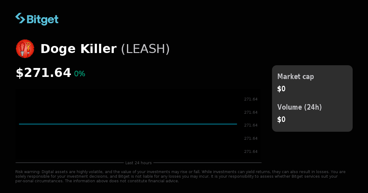 Doge Killer Price Today, LEASH USD Live Charts, Market Cap & News | Bitget
