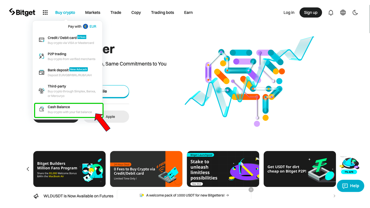How to deposit cash balance on Bitget | Bitget