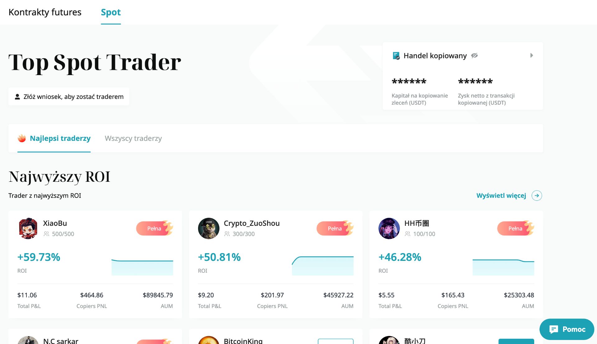 Przewodnik po Spot Copy Trading w Bitget
