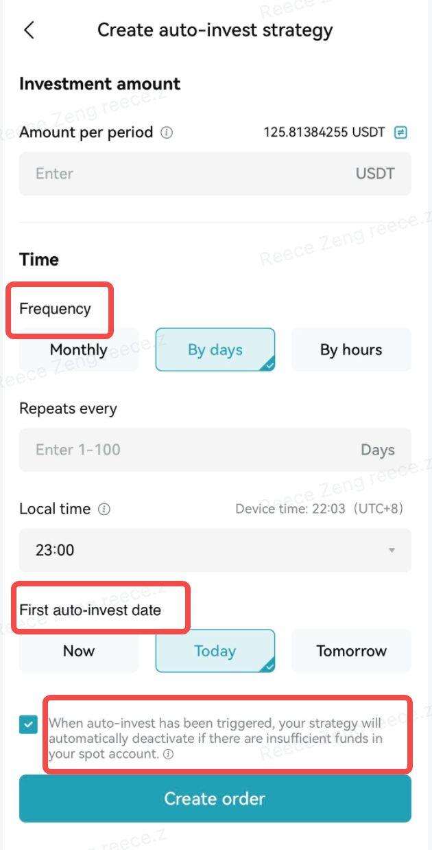 Spot Auto-Invest tutorial